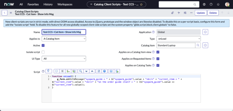 Detecting Order Guides in Service Portal – Coffeeplz